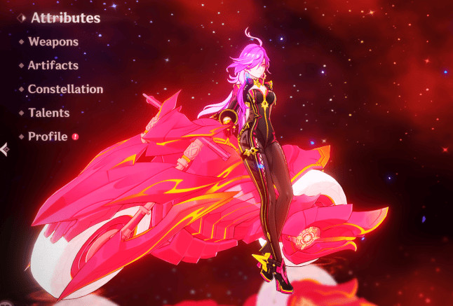 Pink Flames Pyro Archon Mavuika Mod for Genshin Impact | GI Mods