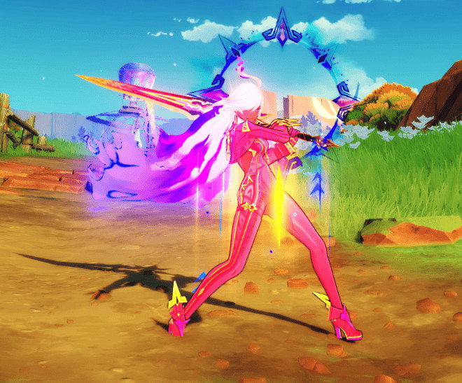 Pink Flames Pyro Archon Mavuika Mod for Genshin Impact | GI Mods