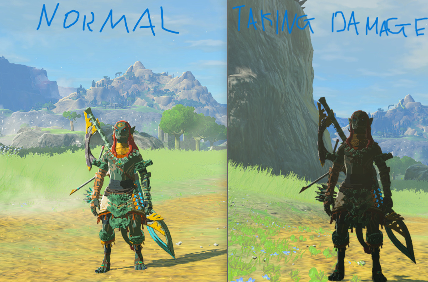 Black Damage Colour Mod for The Legend of Zelda: Tears of the Kingdom ...