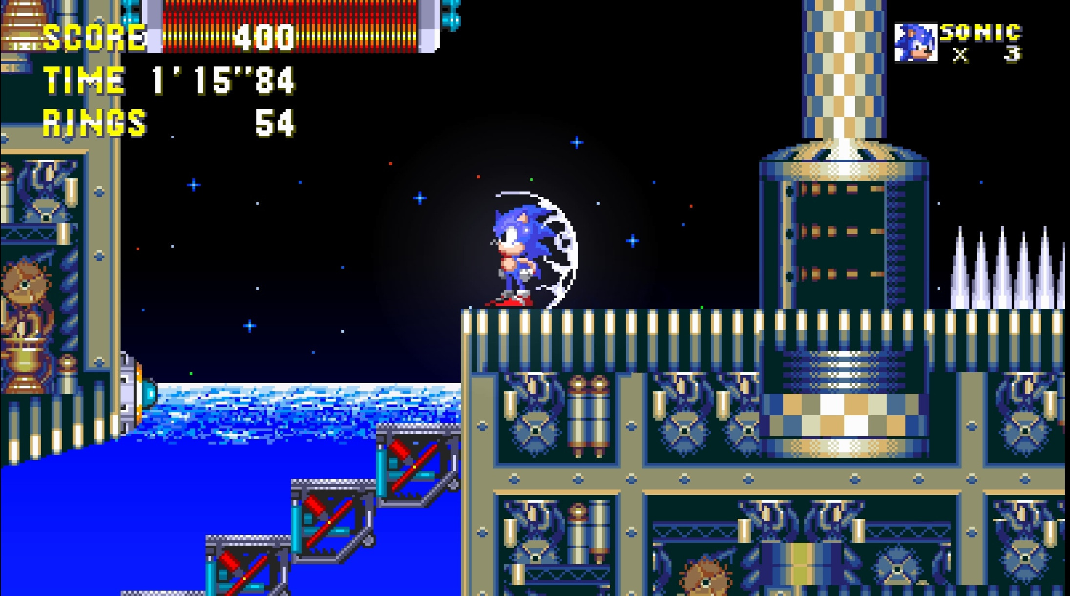 Sonic 2 Death Egg Background Over Death Egg Act 2 Mod for Sonic 3 A.I.R ...