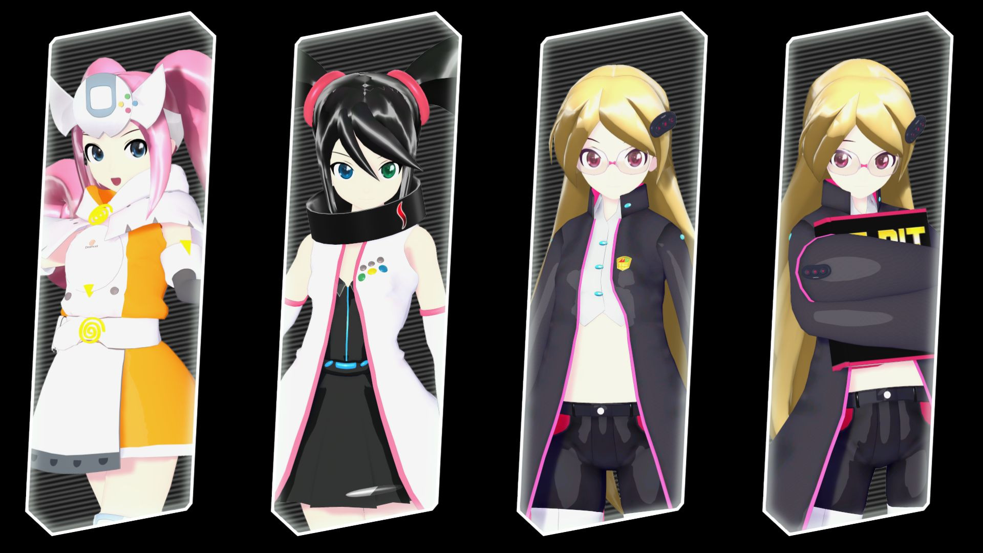 Sega Hard Girls MMD Module Pack Mod for Hatsune Miku: Project DIVA Mega ...