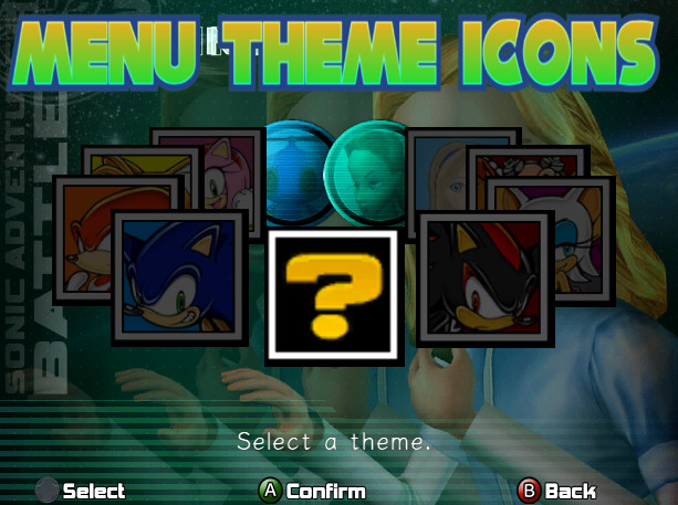 Menu theme stage icons Mod for Sonic Adventure 2 | SA2 Mods