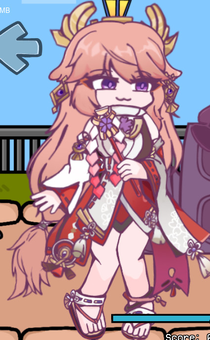 Yae Miko's New Sprite Mod for Friday Night Funkin' | FNF Mods