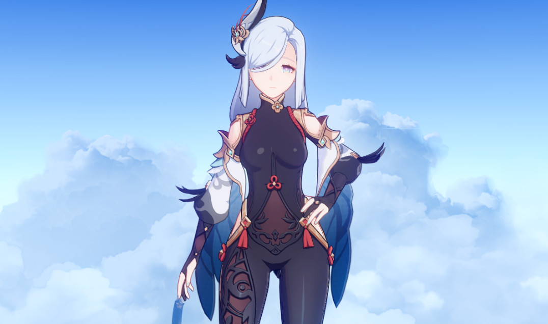 Shenhe without curtain Mod for Genshin Impact | GI Mods