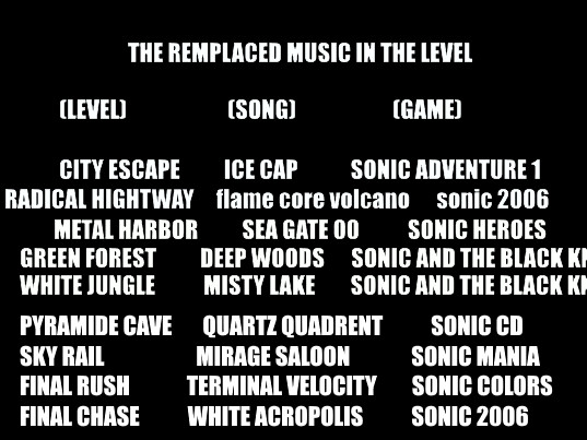 sa2 custom level music replacement Mod for Sonic Adventure 2 | SA2 Mods