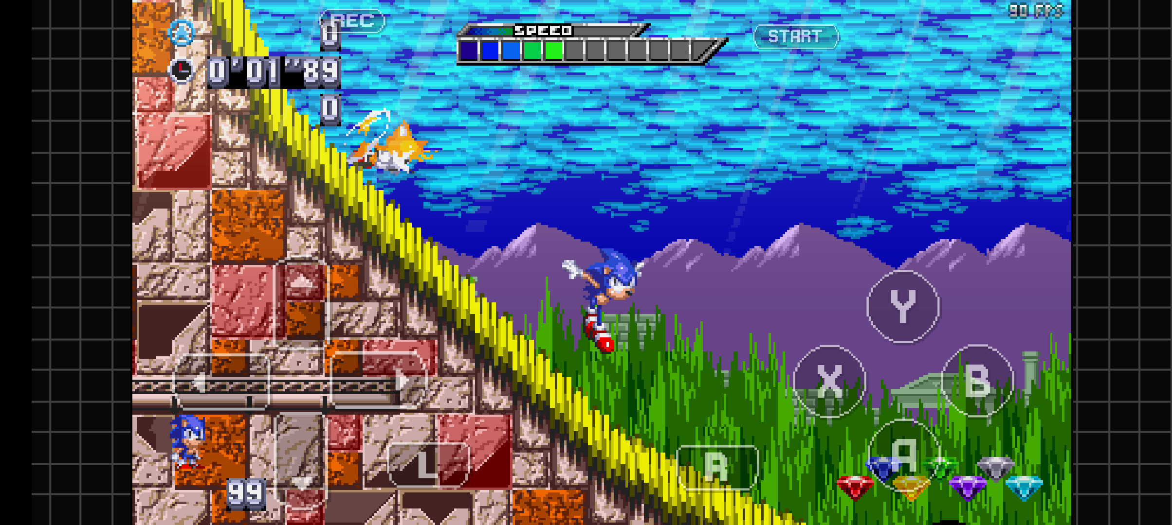 Marble Zone background over MGZ Mod for Sonic 3 A.I.R. | S3AIR Mods