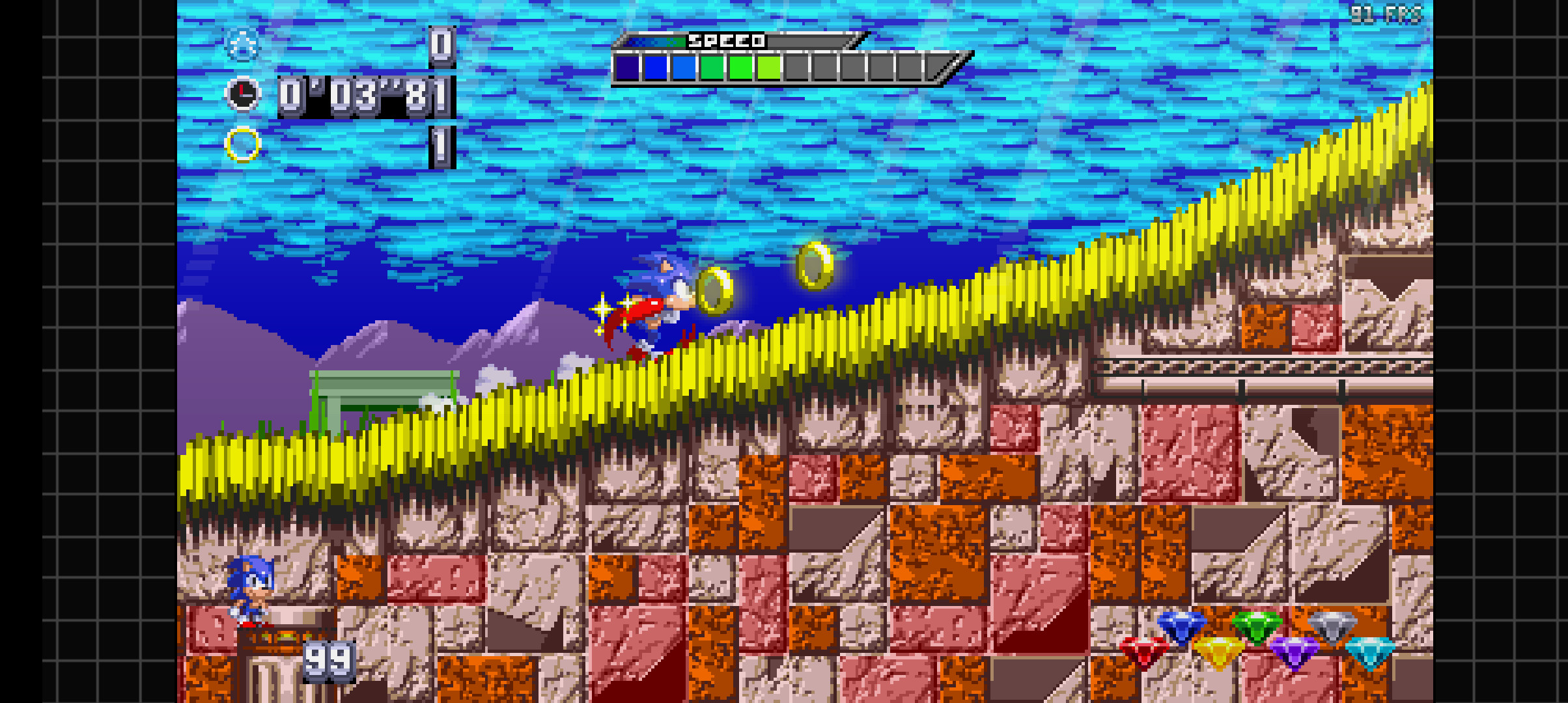 Marble Zone background over MGZ Mod for Sonic 3 A.I.R. | S3AIR Mods