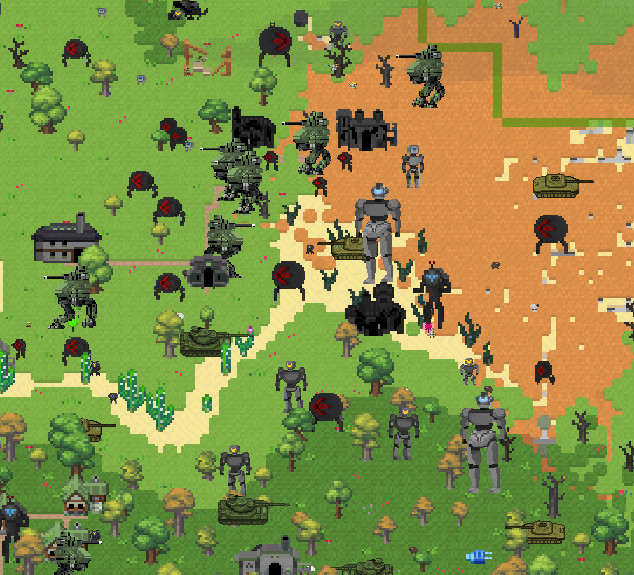 Machines Wars 0.4 Mod for WorldBox | WorldBox Mods