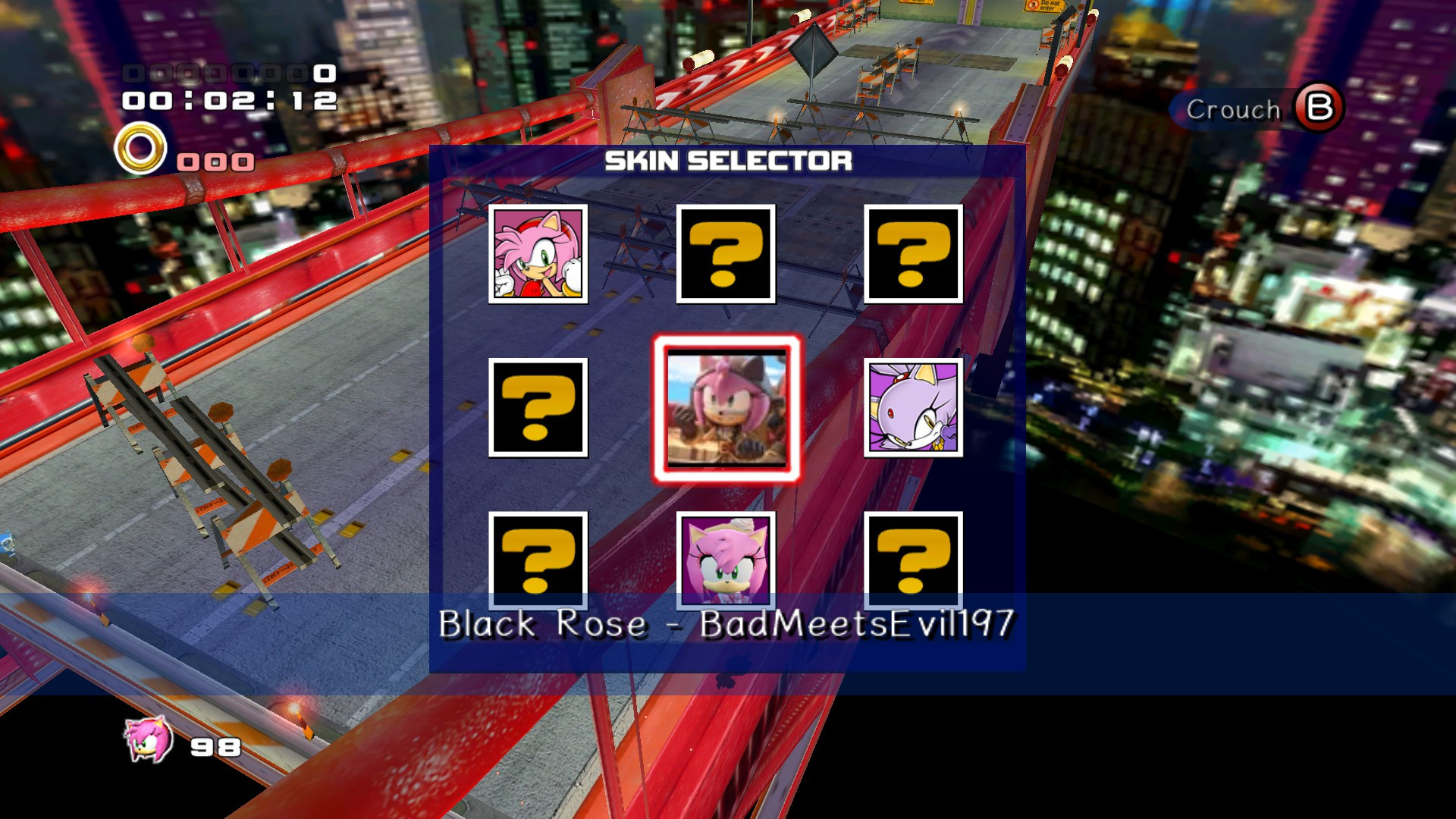 Black Rose Mod for Sonic Adventure 2 | SA2 Mods
