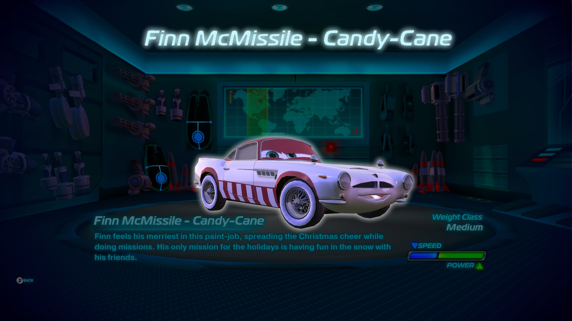 Finn McMissile - Candy-Cane - PC Mod for Cars 2 | Cars 2 Mods