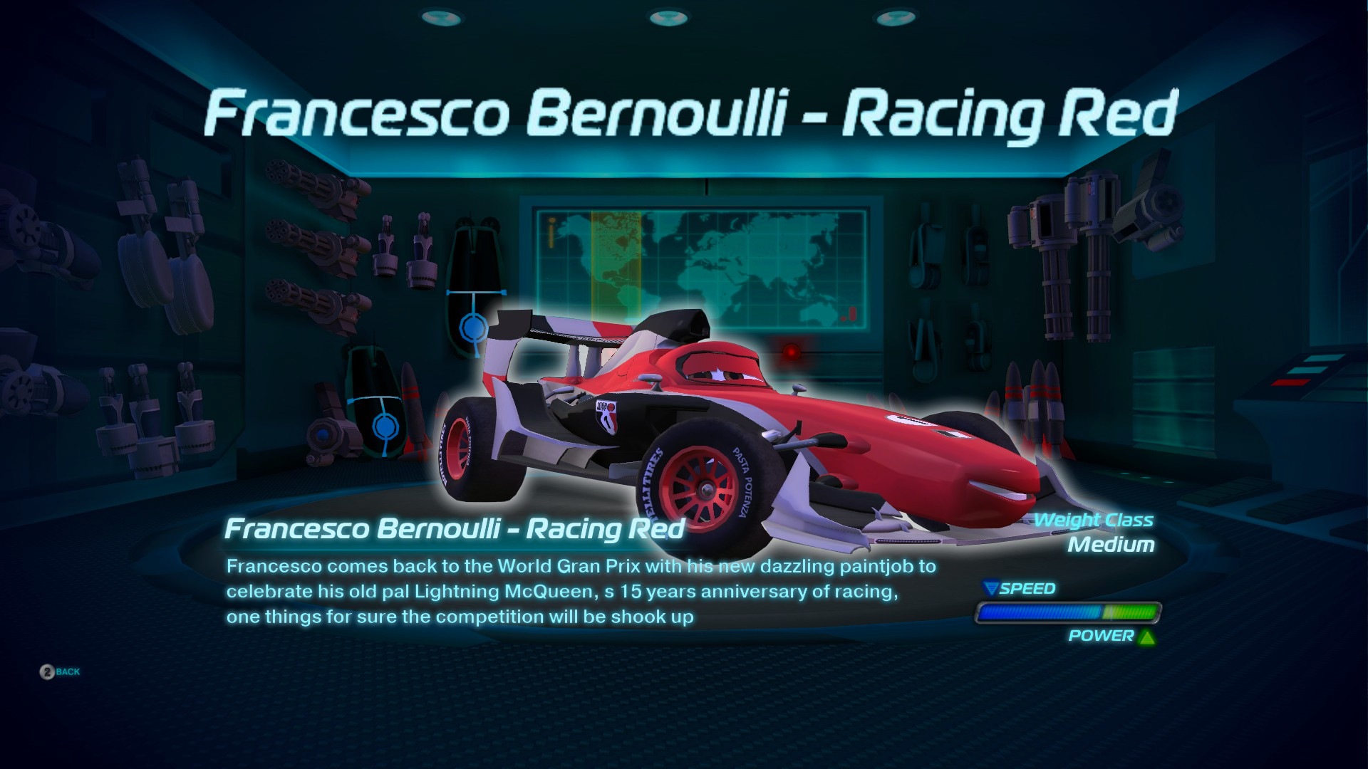 Racing Red Francesco Bernoulli Mod PC V2 Mod for Cars 2 | Cars 2 Mods