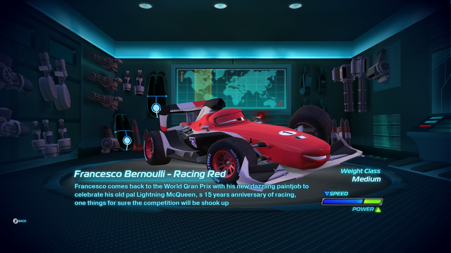 Racing Red Francesco Bernoulli Mod PC V2 Mod for Cars 2 | Cars 2 Mods