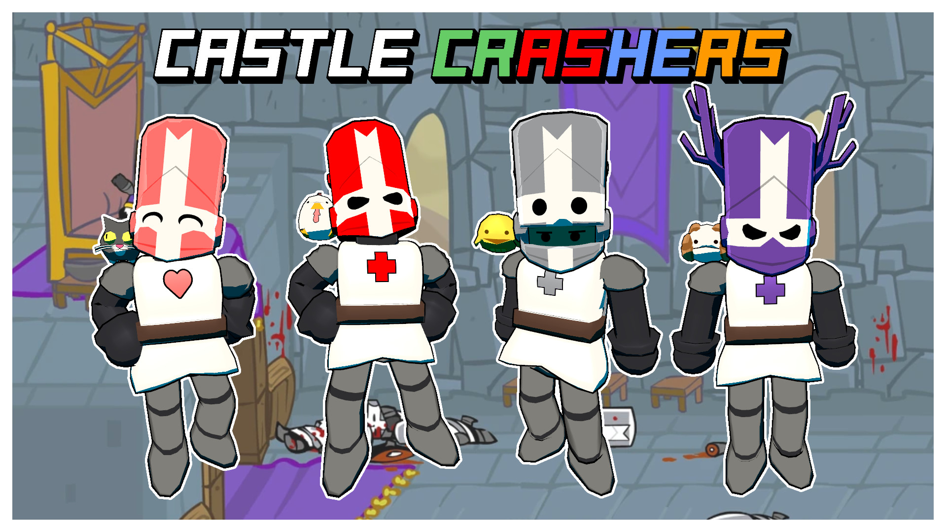 Castle Crashers Knights Mod for Bomb Rush Cyberfunk | BRC Mods