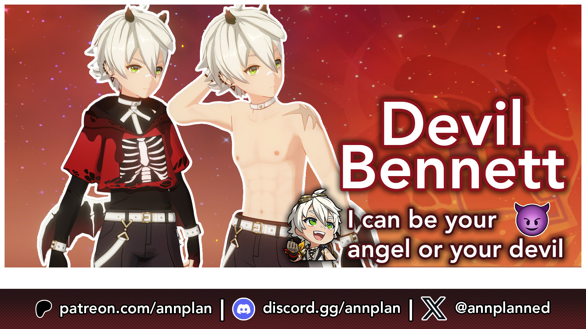 Devil Bennett Mod for Genshin Impact | GI Mods