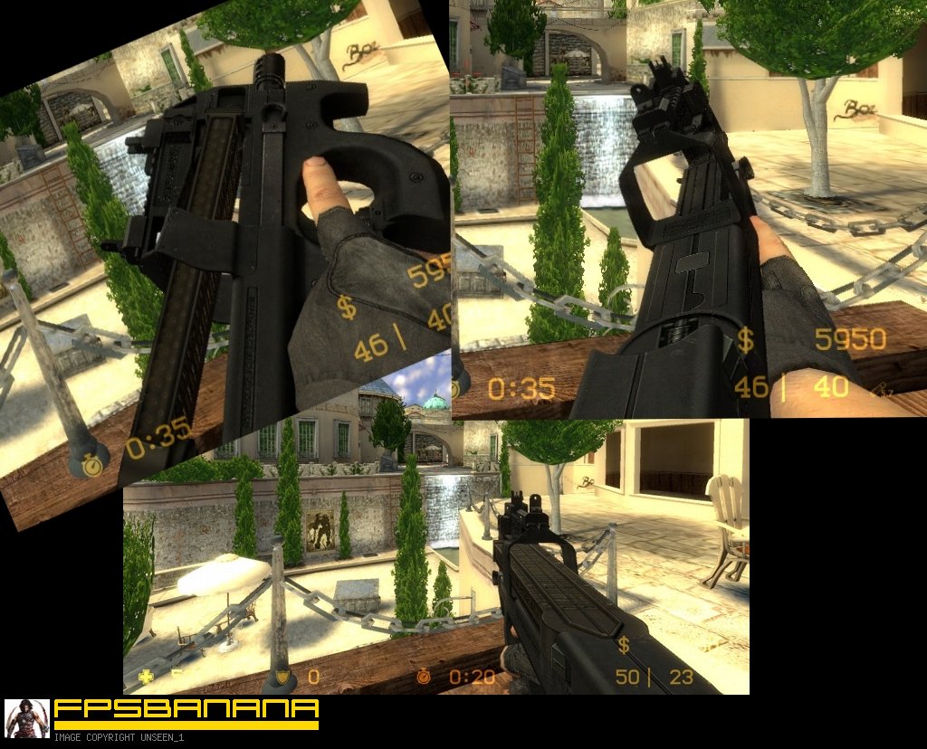 Iron Sight FN P90 Mod for Counter-Strike: Source | CS:S Mods