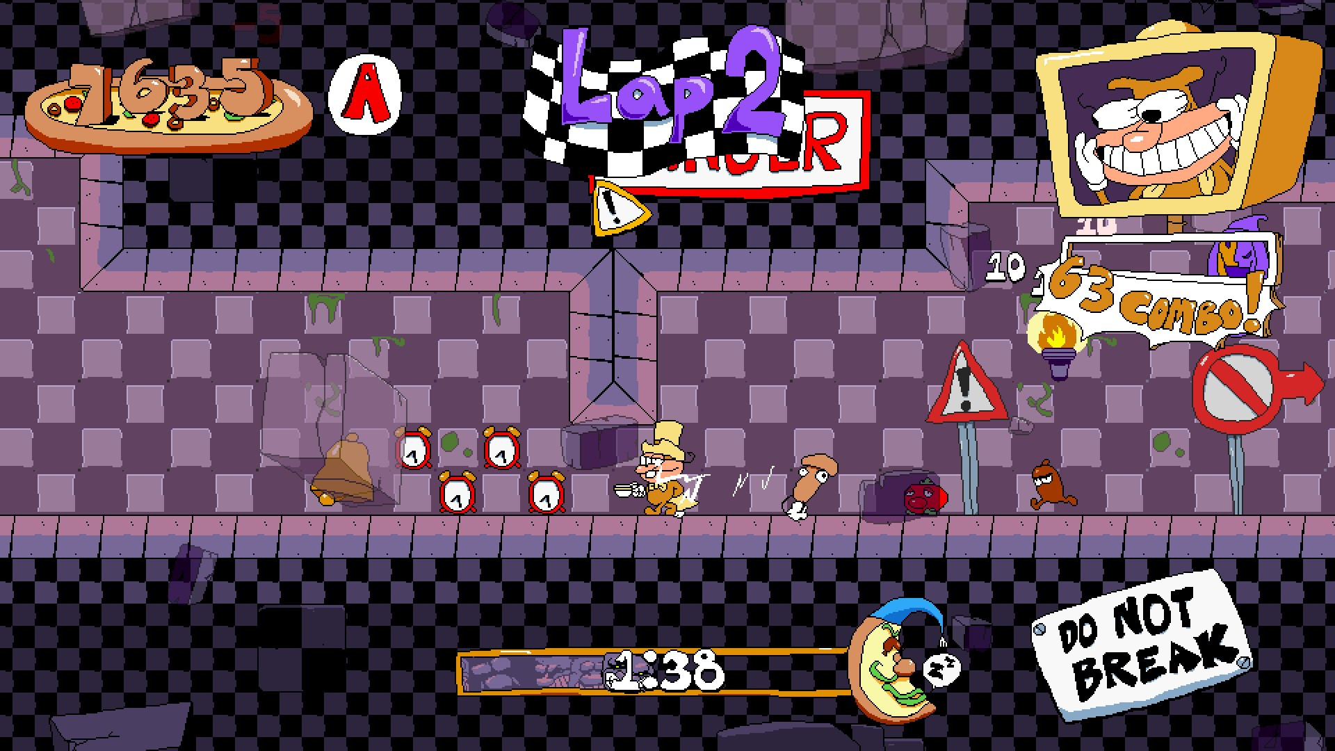 Falling Bricks During Pizza Time Mod for Pizza Tower | PT Mods