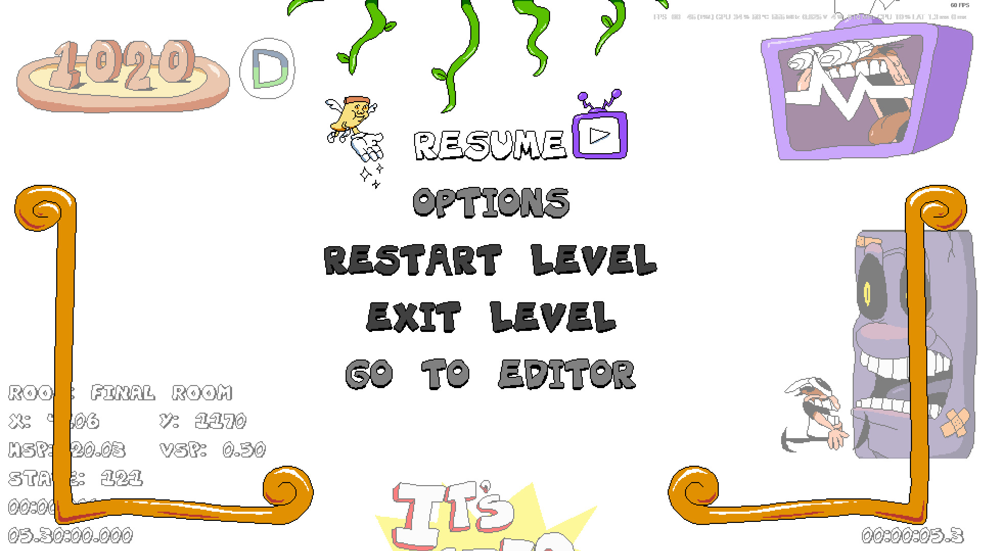 Music Chill Level(AFOM) Mod for Pizza Tower | PT Mods