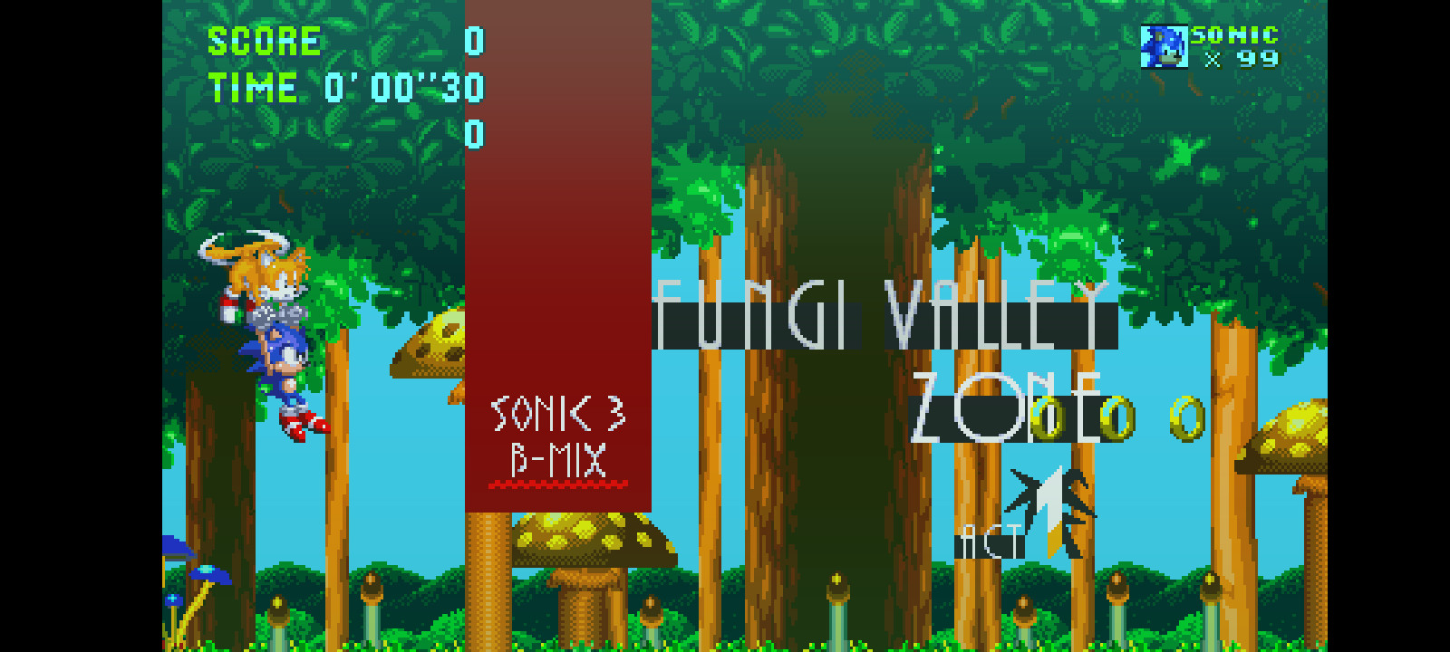 Sonic 3 Beta-Mix Zone Title Cards Mod for Sonic 3 A.I.R. | S3AIR Mods