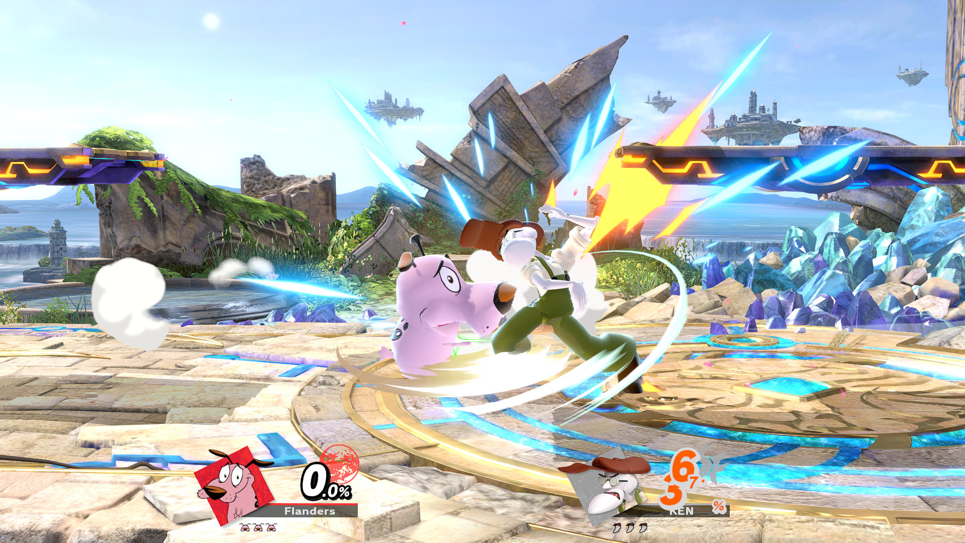 Courage the Cowardly Dog (Ness c04) Mod for Super Smash Bros. Ultimate ...