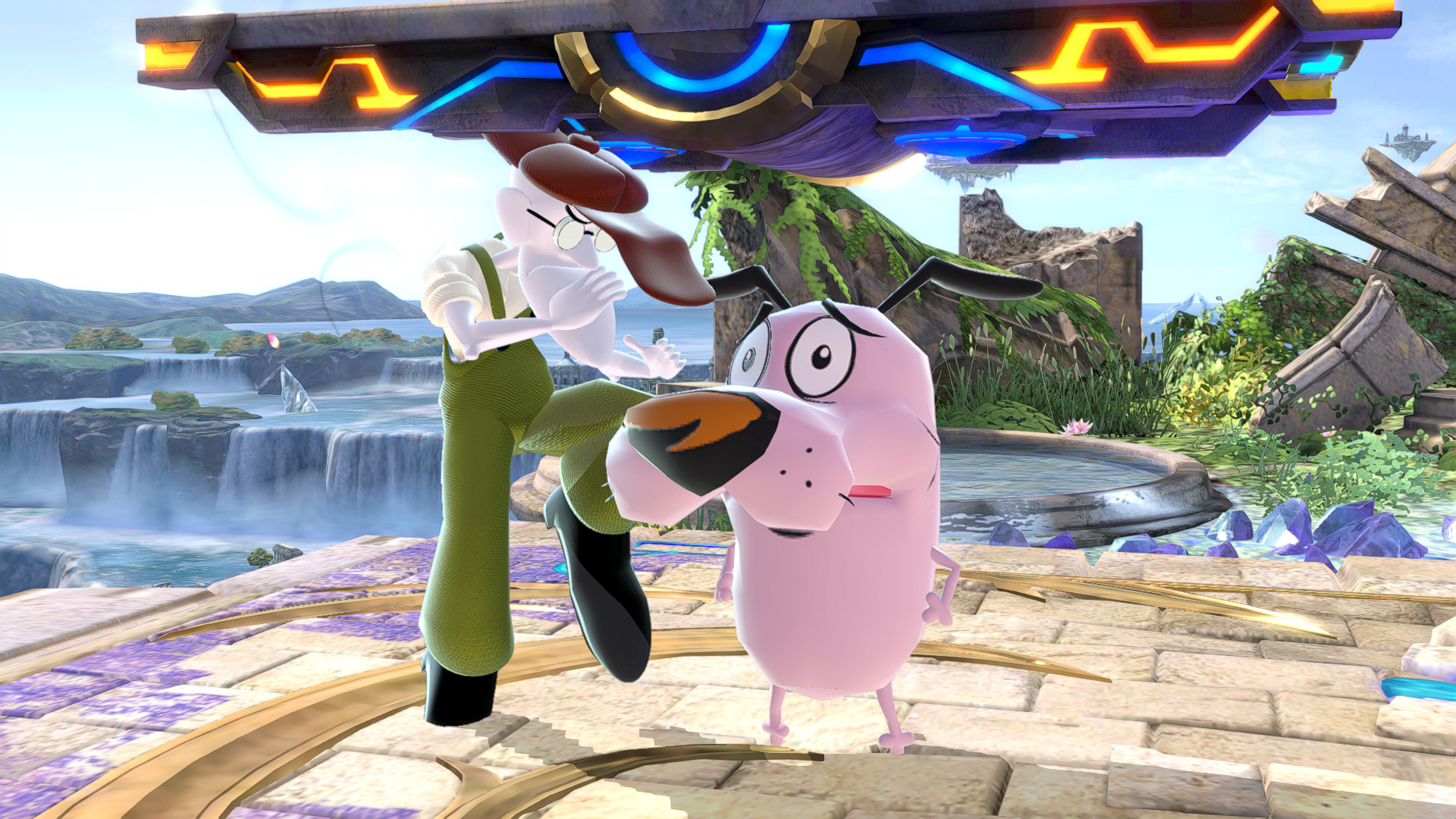 Courage the Cowardly Dog (Ness c04) Mod for Super Smash Bros. Ultimate ...