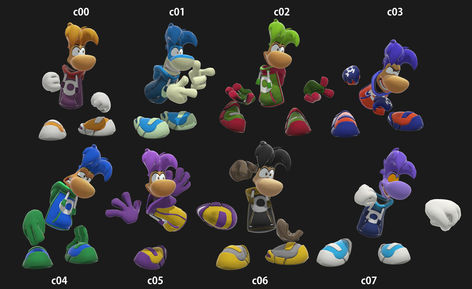 Rayman (Mario + Rabbids: Sparks of Hope) Mod for Super Smash Bros ...