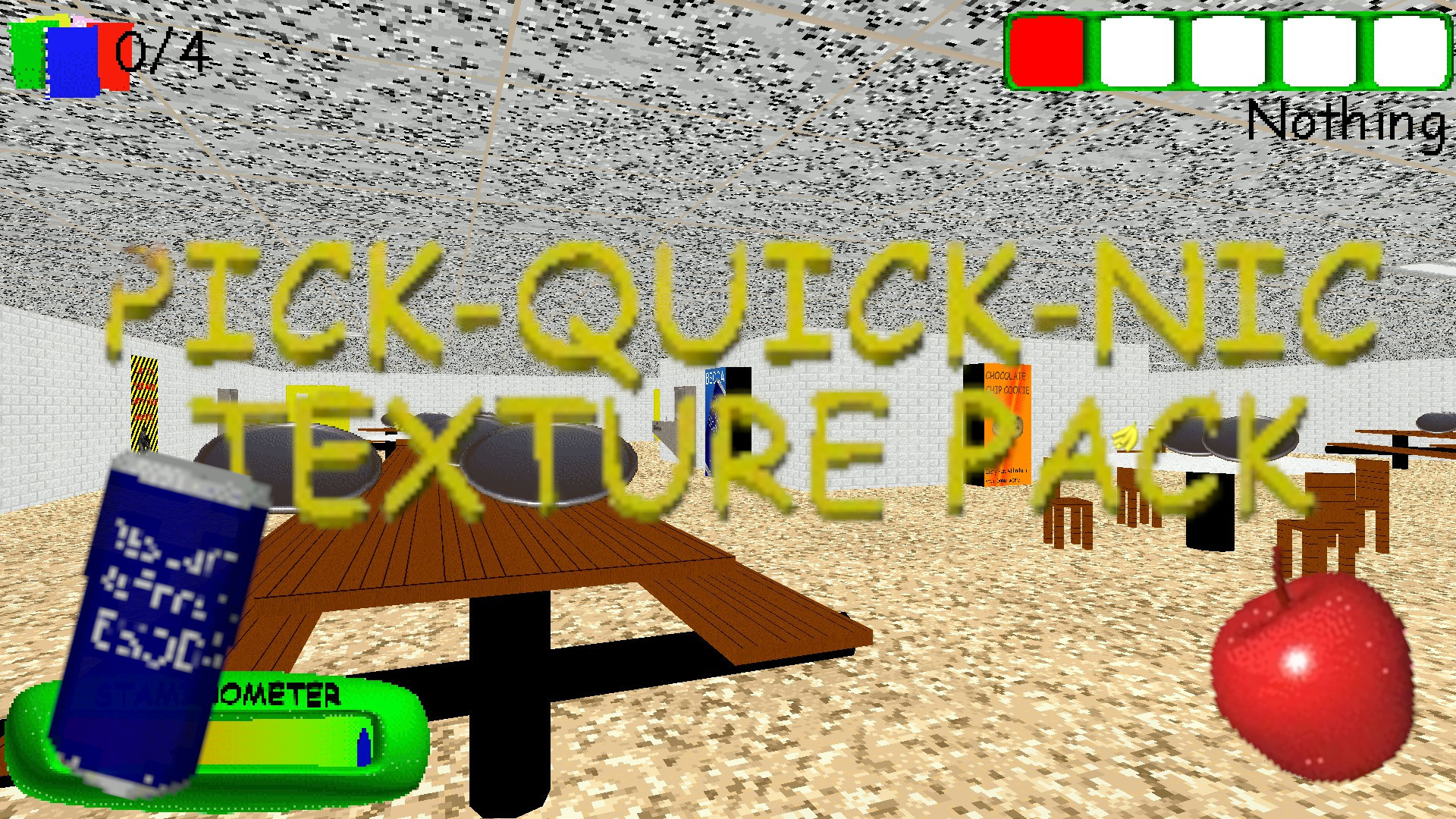 (0.11.X) Pick-Quick-Nic Texture Pack Mod for Baldi's Basics | Baldi Mods