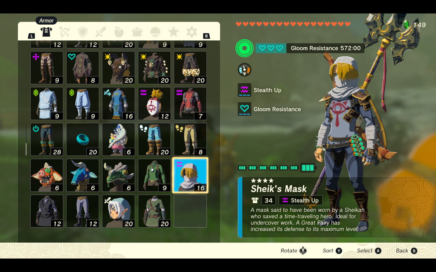 Shiek's Mask gives 'Night Speed Up'-set bonus Mod for The Legend of ...