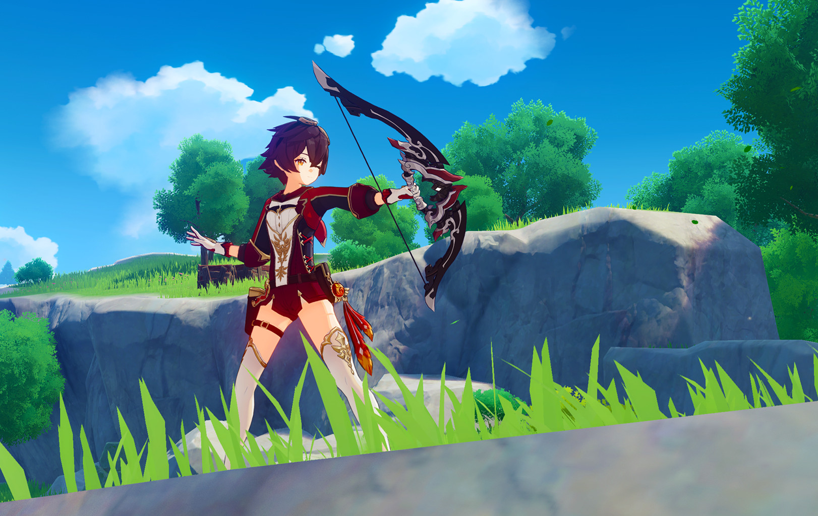 Male Amber Genderswap Mod for Genshin Impact | GI Mods