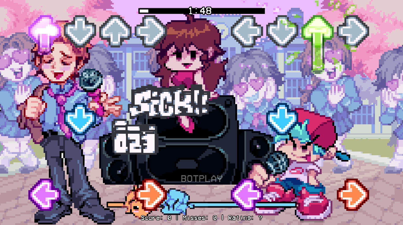 Bobby's Week 6 Stage Recolor Mod for Friday Night Funkin' | FNF Mods