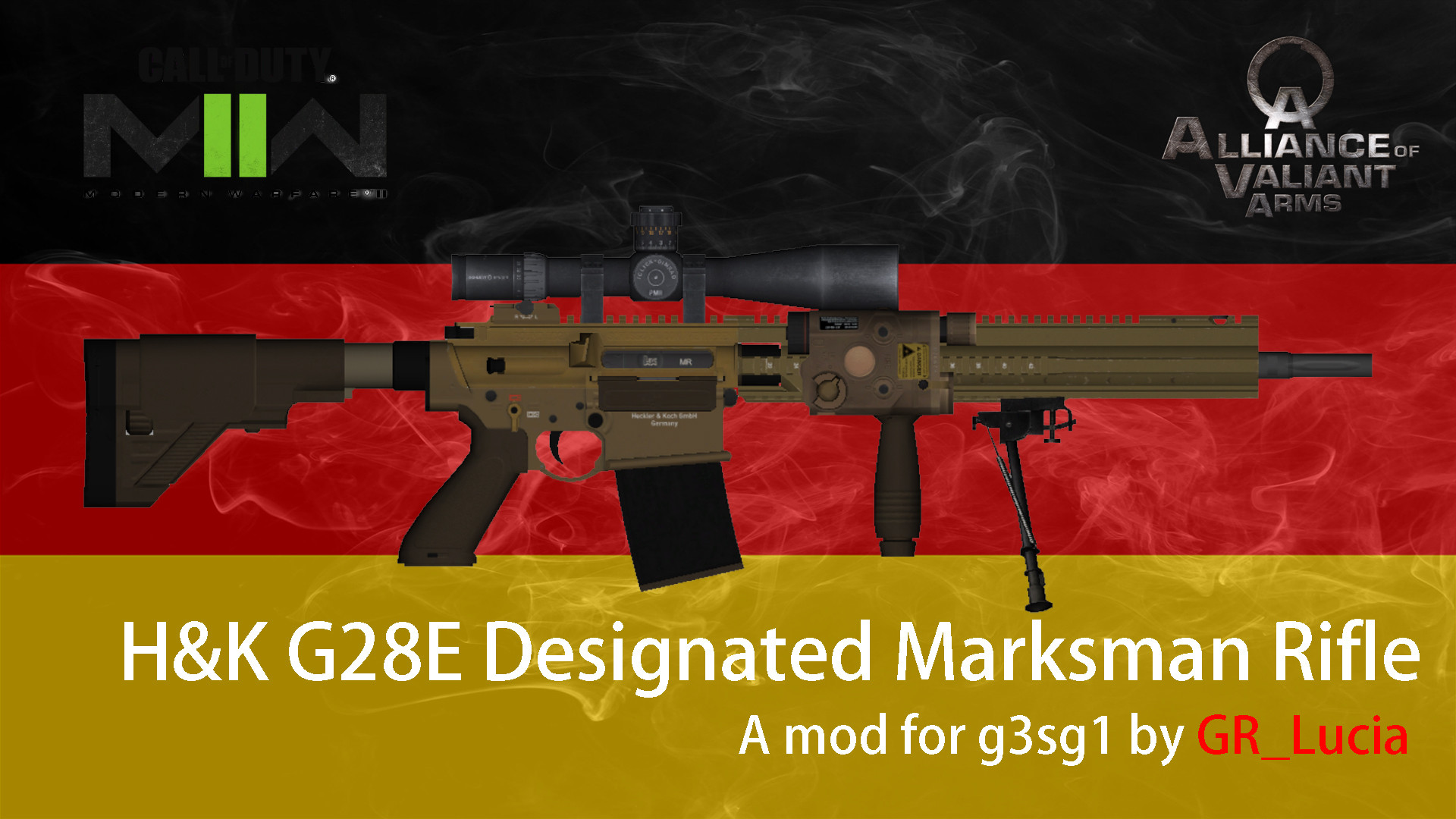 H&K G28E Designated Marksman Rifle Mod for Counter-Strike 1.6 | CS1.6 Mods