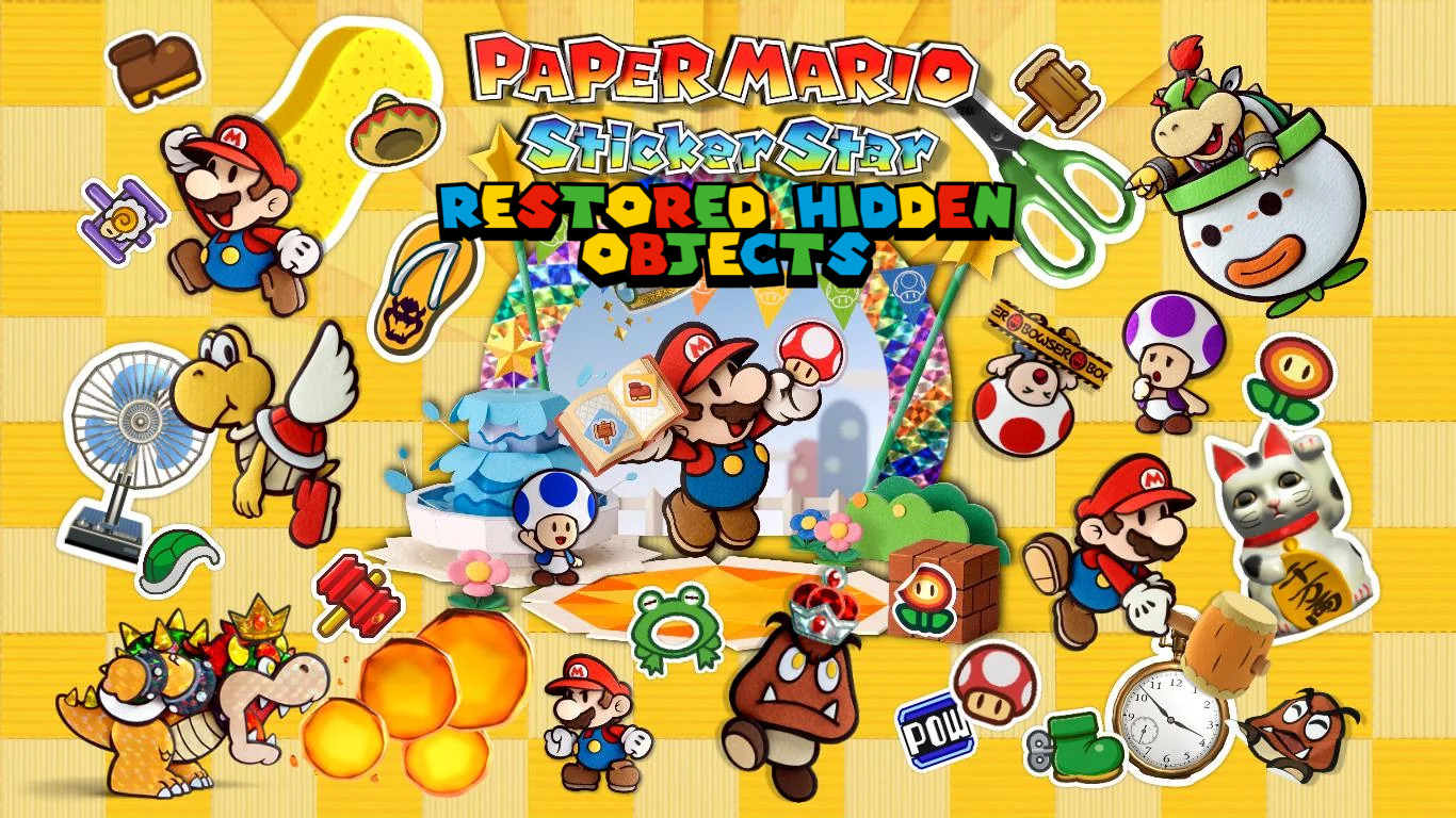 The Cut Content Unhidden Mod Mod for Paper Mario: Sticker Star | PMSS Mods