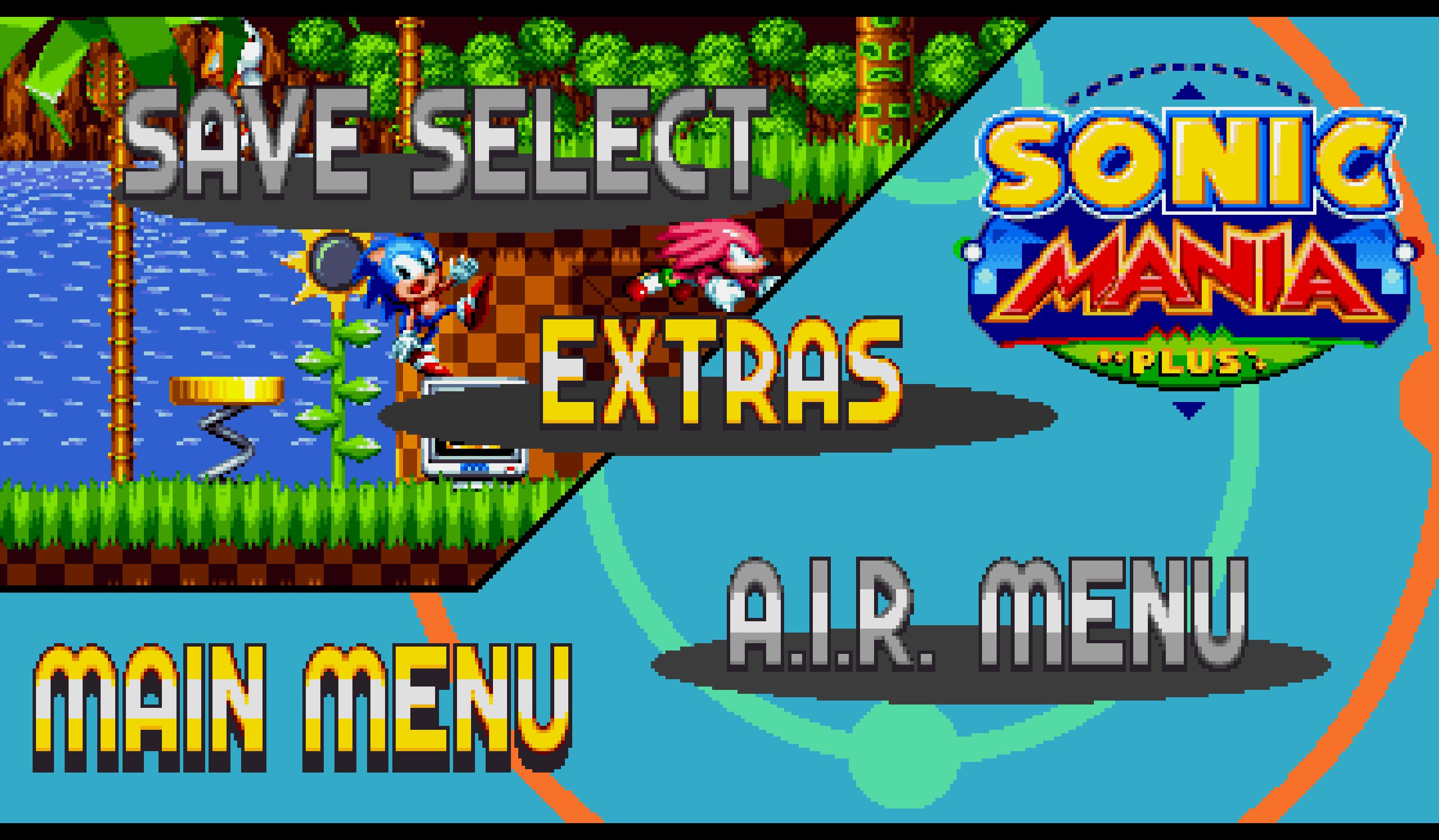 Mania Styled Main Menu Mod for Sonic 3 A.I.R. | S3AIR Mods