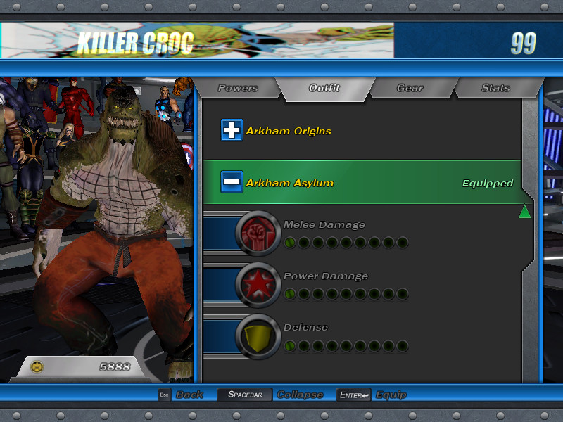 Killer Croc (DC Comics) Mod for Marvel: Ultimate Alliance | MUA Mods
