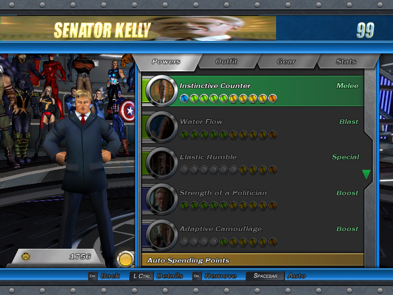 Senator Kelly (Marvel Comics) Mod for Marvel: Ultimate Alliance | MUA Mods