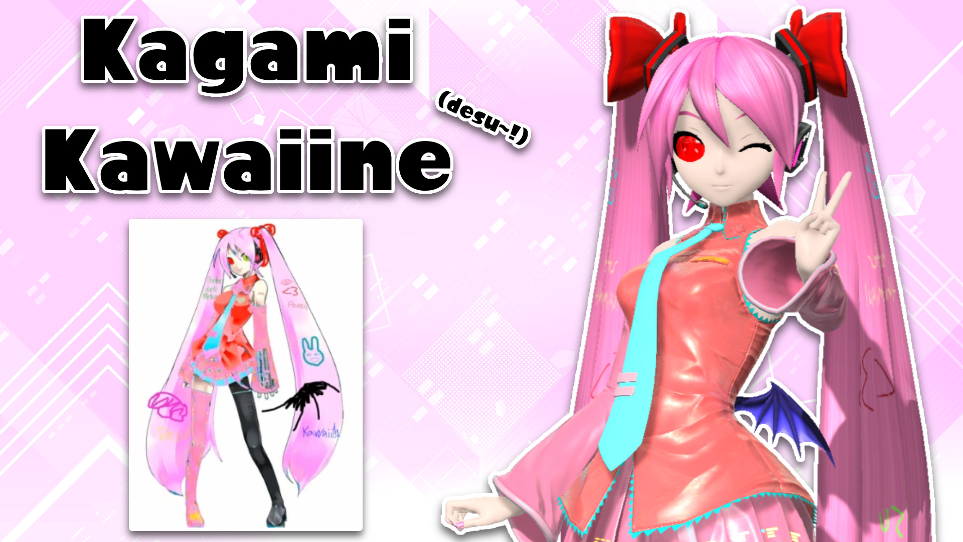 Kagami Kawaiine Module Mod for Hatsune Miku: Project DIVA Mega Mix+ | PDMegaMix+ Mods