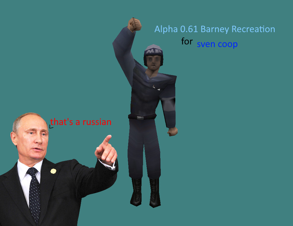 Alpha 0.61 Barney Recreation player Mod for Sven Co-op | SC Mods