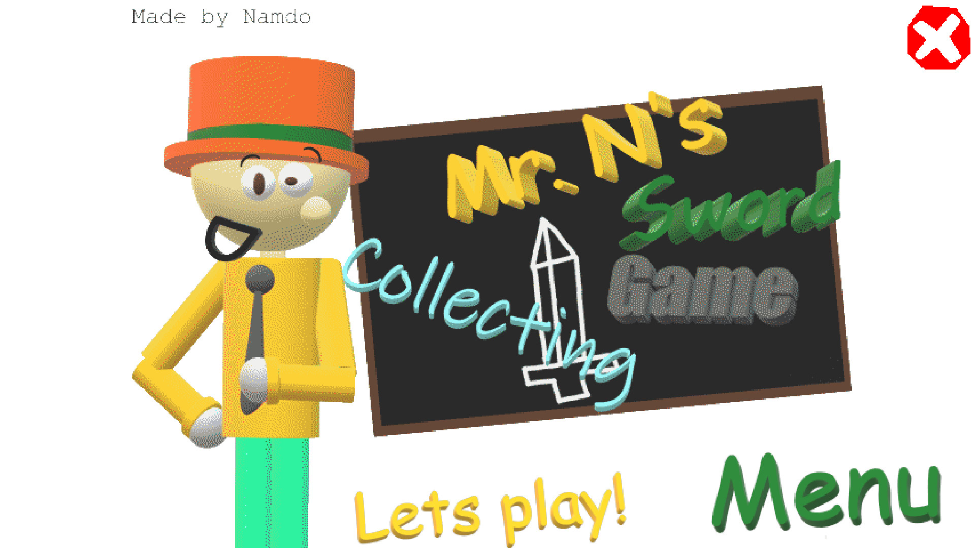 Mr. N's Sword Collecting Game Mod for Baldi's Basics | Baldi Mods