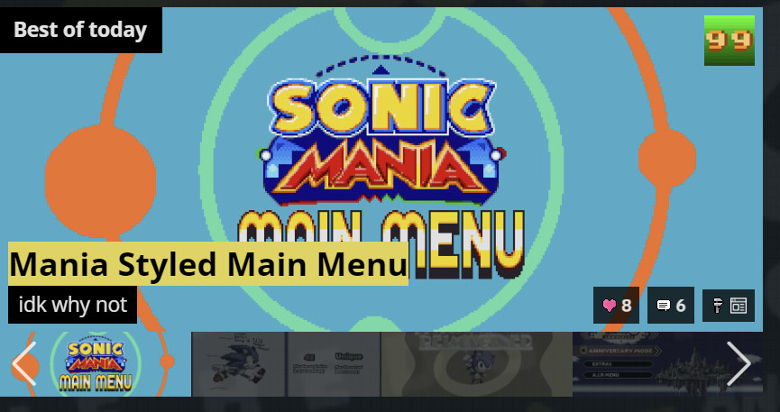 Mania Styled Main Menu Mod for Sonic 3 A.I.R. | S3AIR Mods