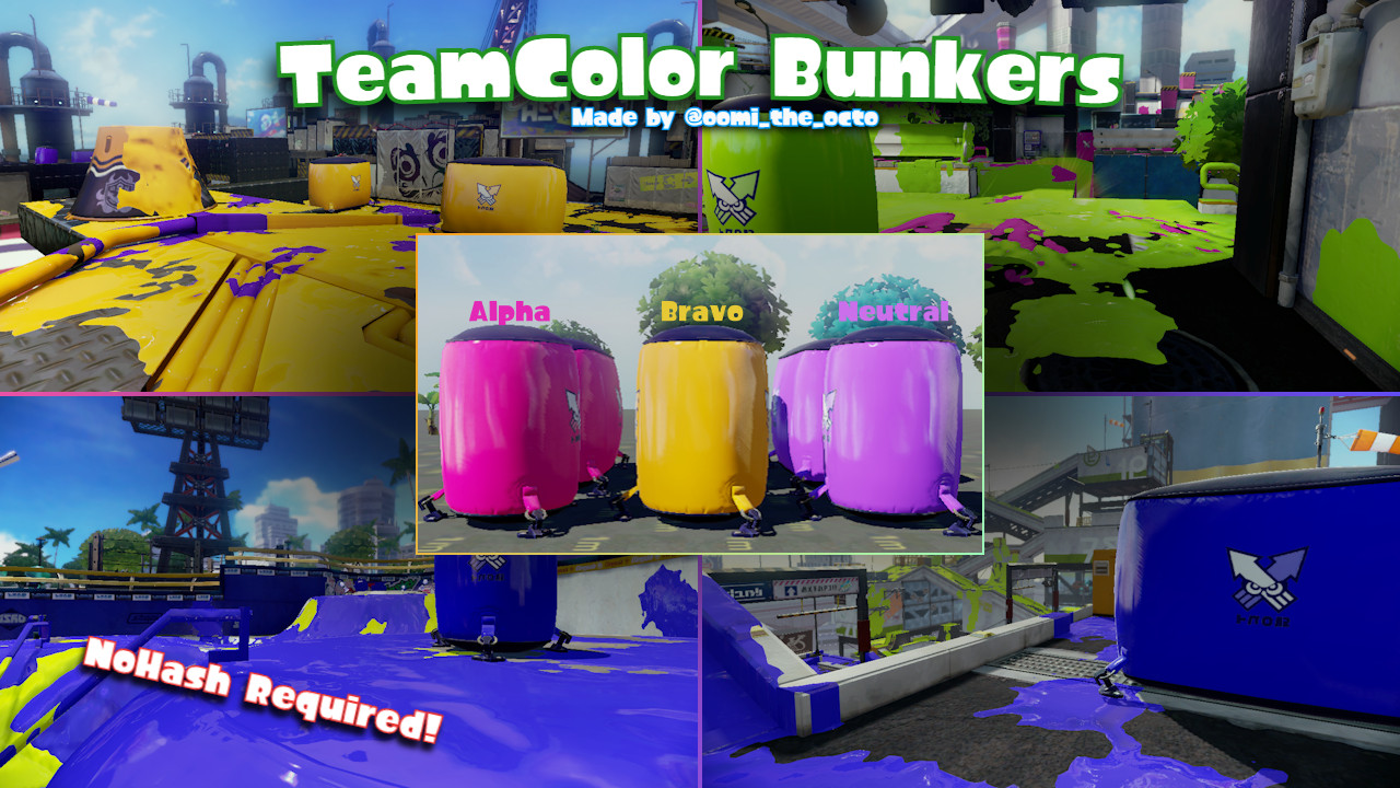 TeamColor Bunkers Mod for Splatoon | Splatoon Mods