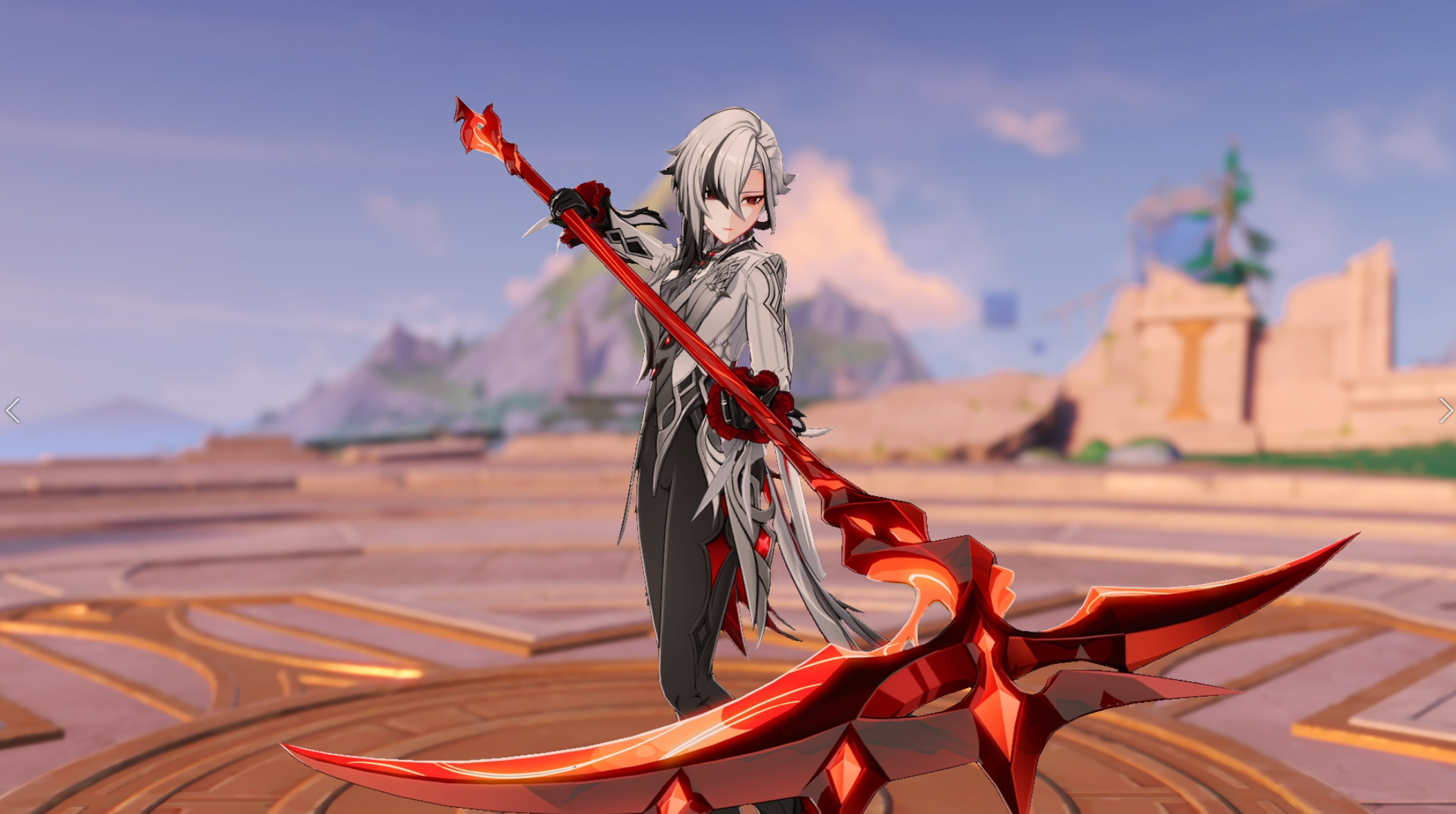 Balemoon Bloodfire Scythe for Arlecchino Mod for Genshin Impact | GI Mods