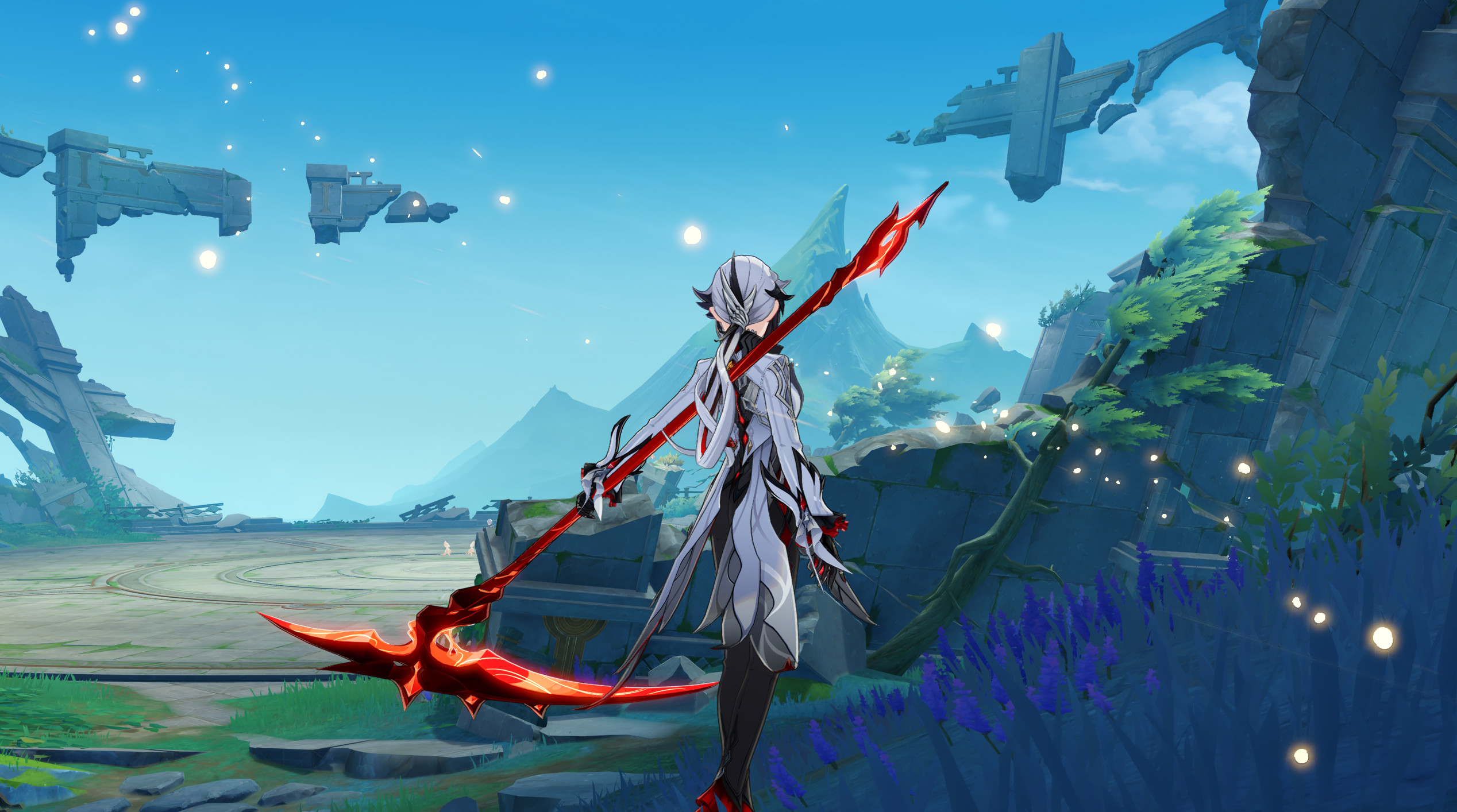Balemoon Bloodfire Scythe for Arlecchino Mod for Genshin Impact | GI Mods