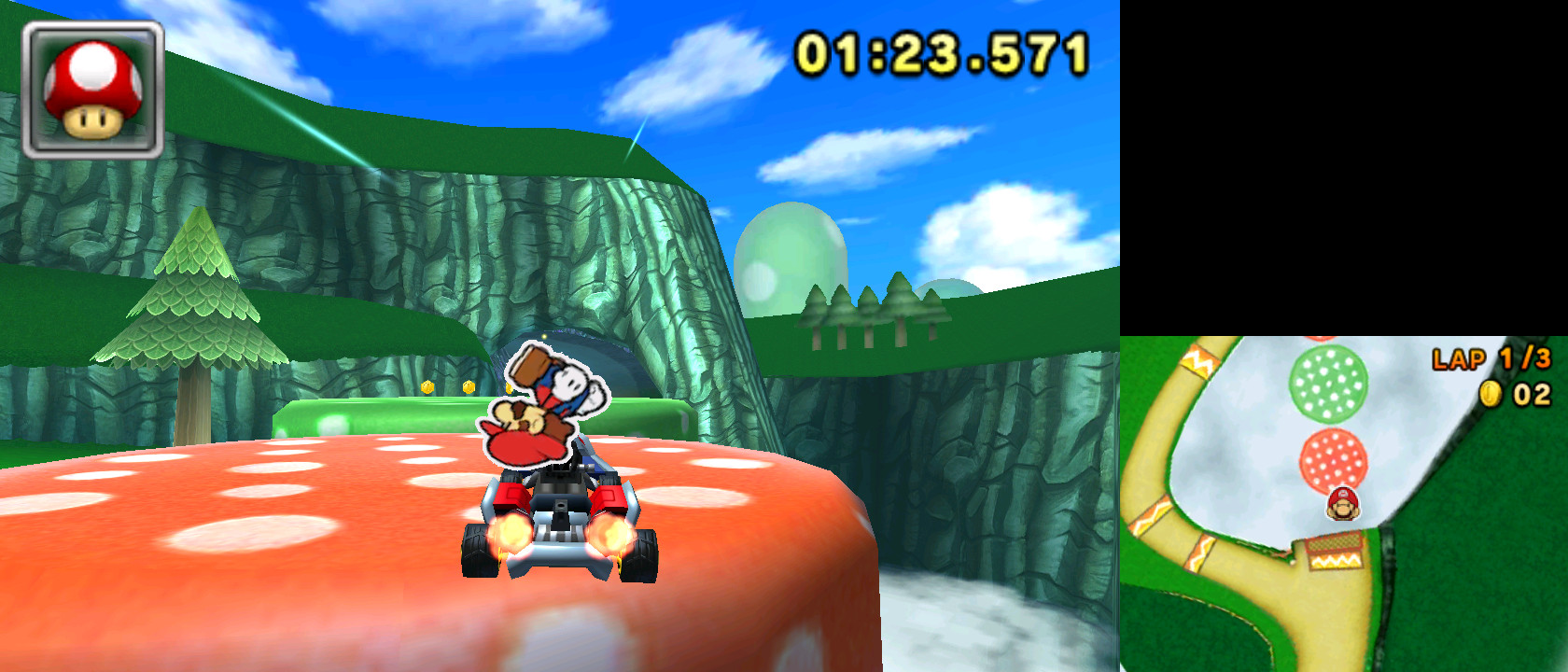 Paper Mario (based off of MKWII version) Mod for Mario Kart 7 | MK7 Mods