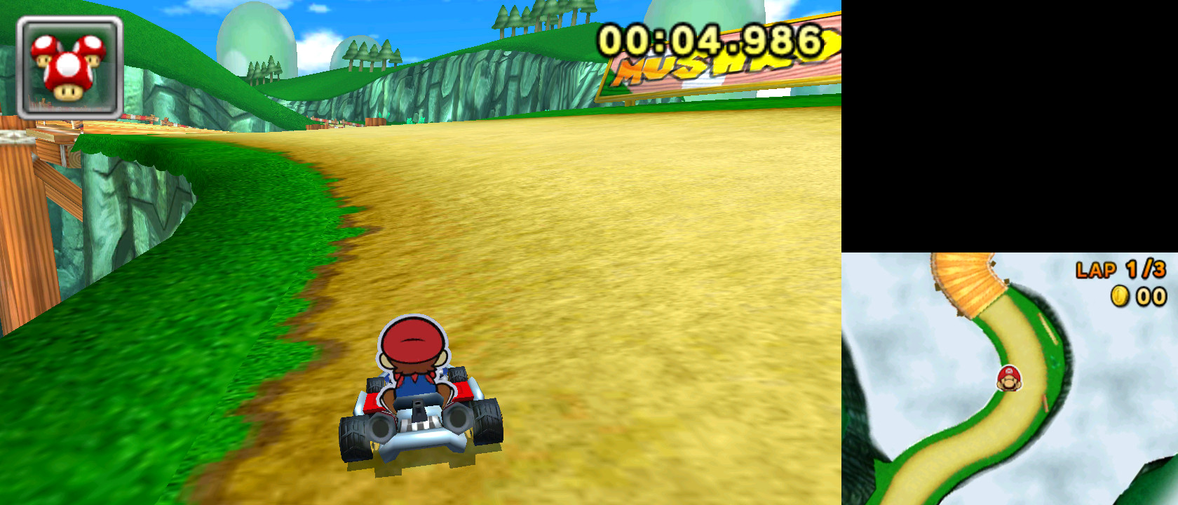 Paper Mario (based off of MKWII version) Mod for Mario Kart 7 | MK7 Mods