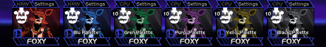 Foxy ALT GFX (CMC+ V8) Mod for Super Smash Bros. Crusade | SSBC Mods