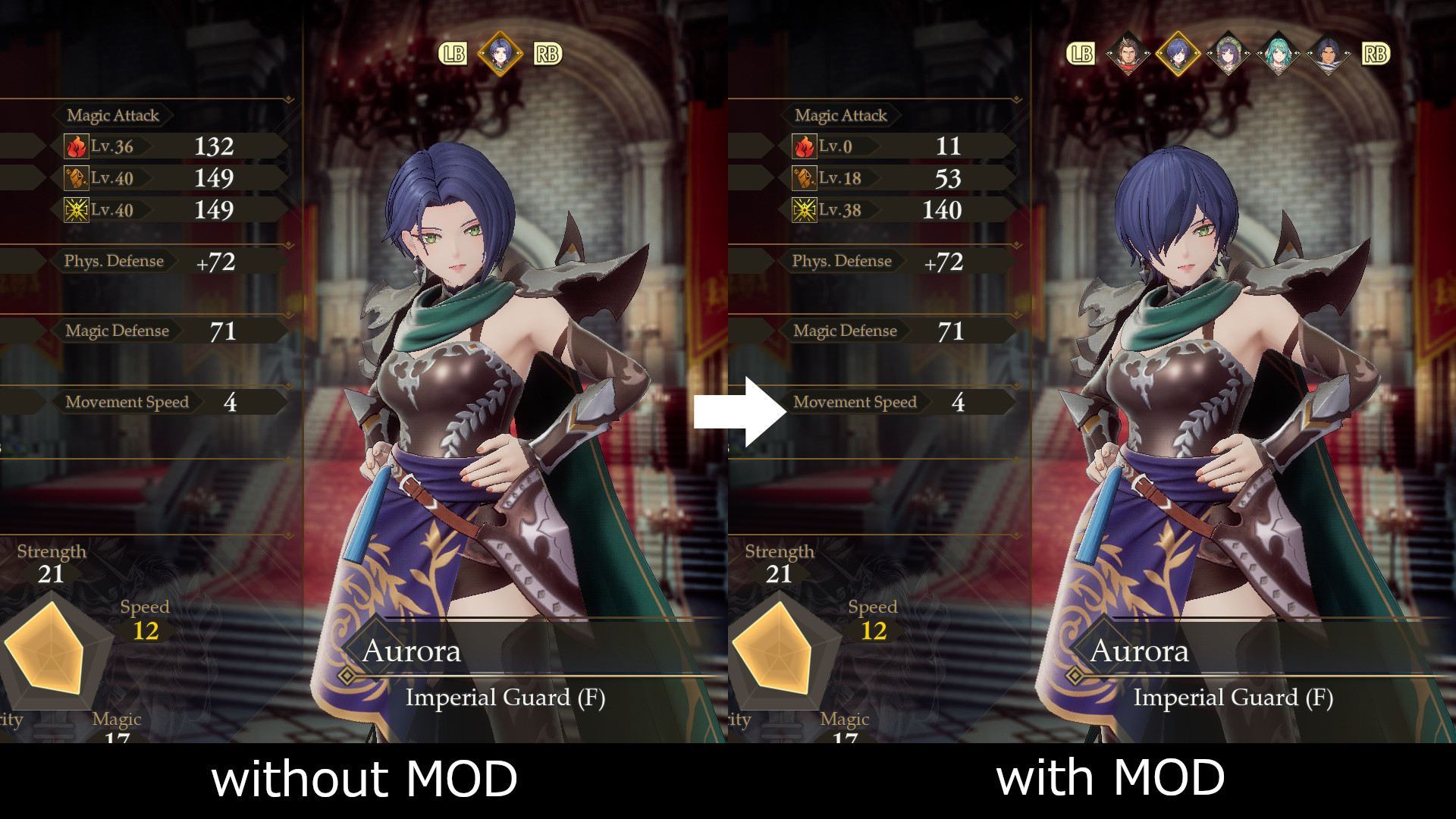 Change Hairstyle ImperialGuard F Mod for Romancing SaGa 2: Revenge of the Seven | RomaSaGa2R Mods