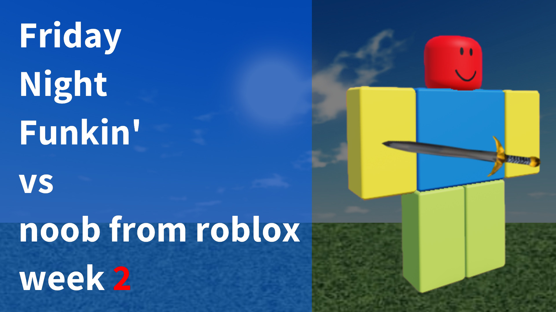FNF' vs noob from roblox Mod for Friday Night Funkin' | FNF Mods