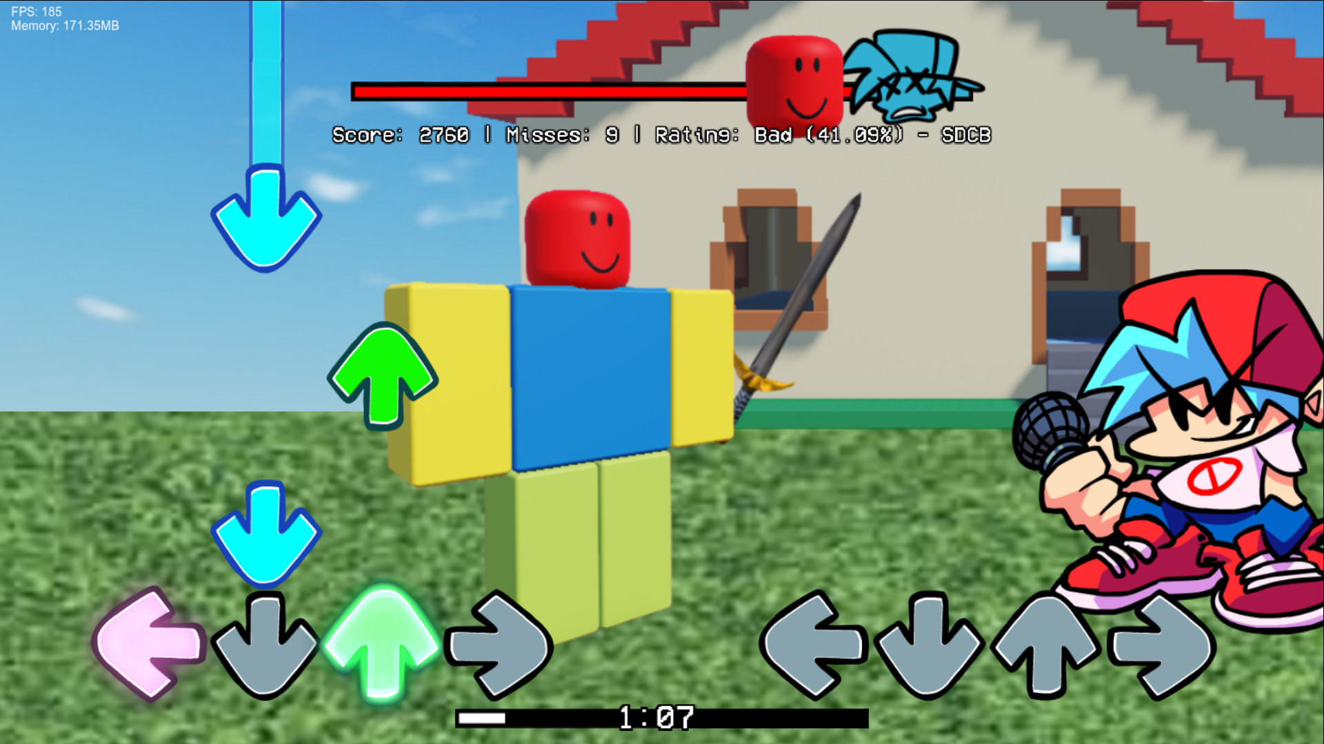 FNF' vs noob from roblox Mod for Friday Night Funkin' | FNF Mods