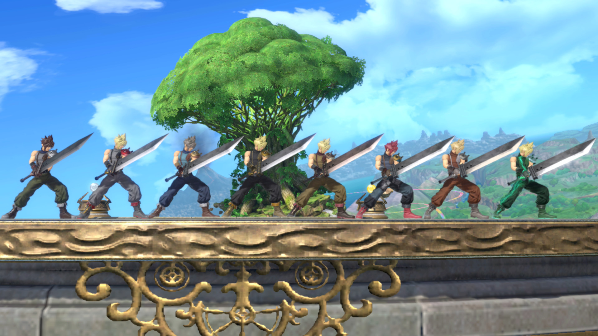 Cloud SOLDIER Recolor Pack Mod for Super Smash Bros. Ultimate | SSBU Mods