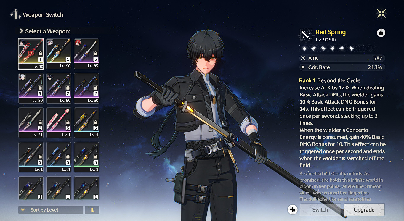 Tyro Sword projection for Rover main Mod for Wuthering Waves | WuWa Mods