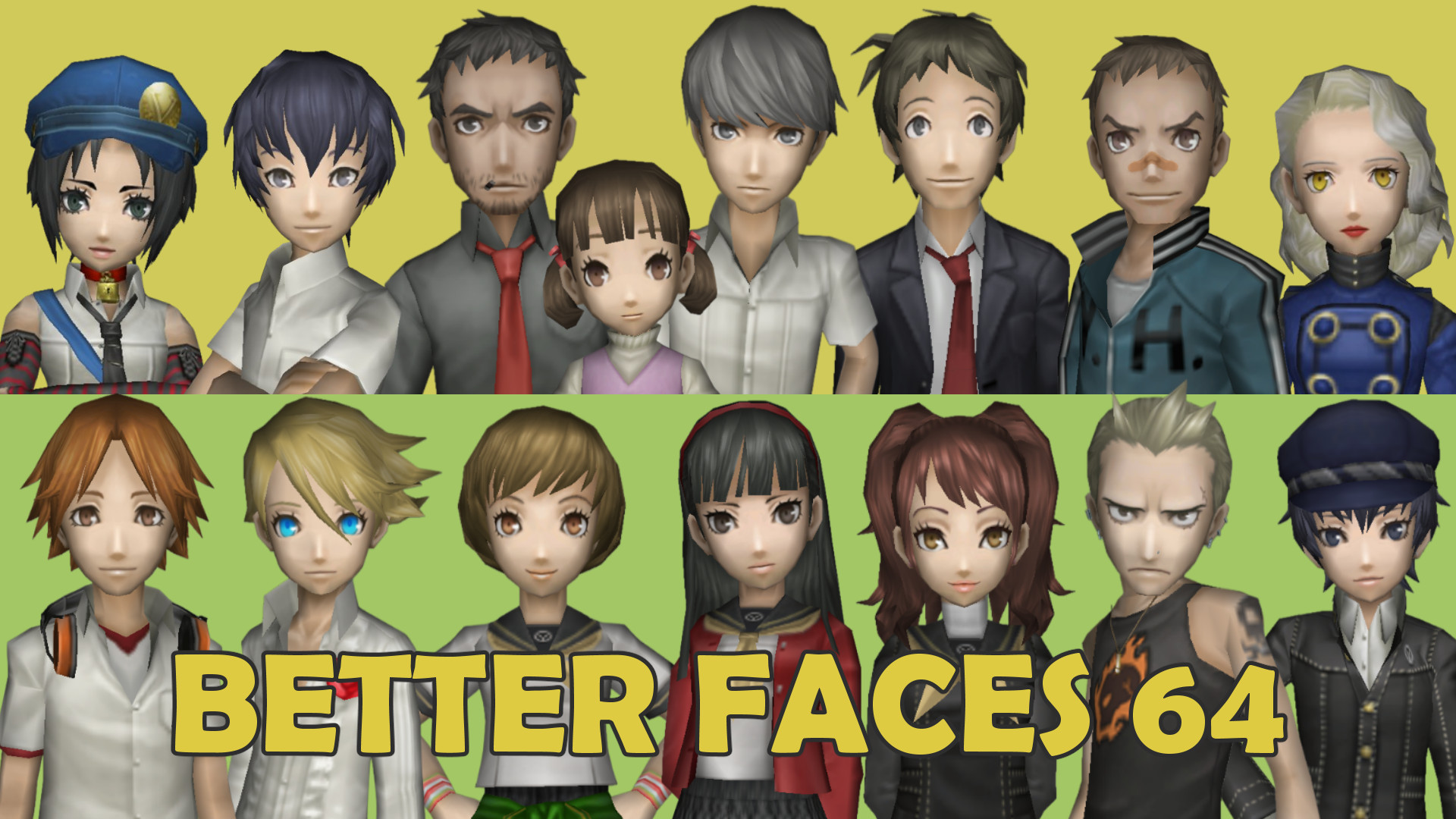 Better Faces 64 Mod for Persona 4 Golden PC (64 Bit) | P4G64 Mods